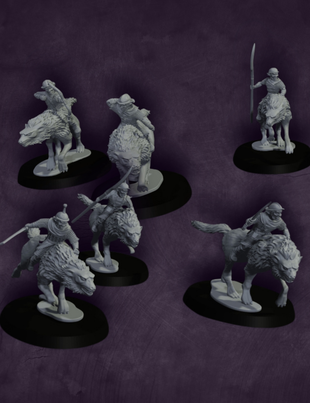 6x Orc Wolf Riders – DireForge